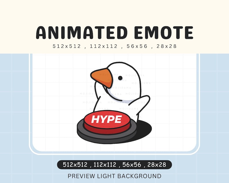 Animated Silly Goose Emote: Twitch, Discord, Youtube (digital Download ...