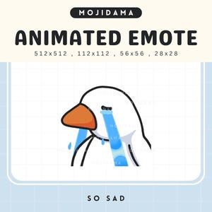 Sad Goose Twitch Emotes Animated Stream Animation Cute Chibi Cry Silly ...