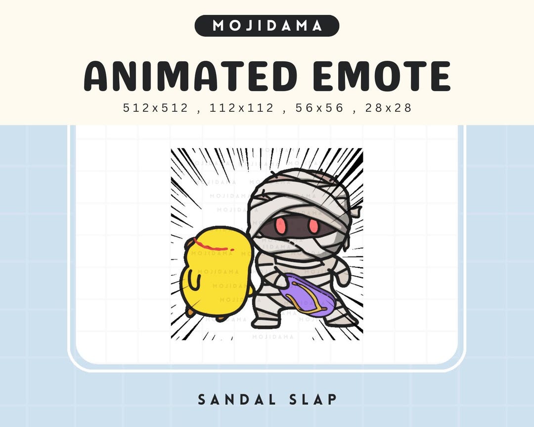 Mummy Chancla Animated Emote: Spooky Halloween Twitch, Youtube, Discord ...