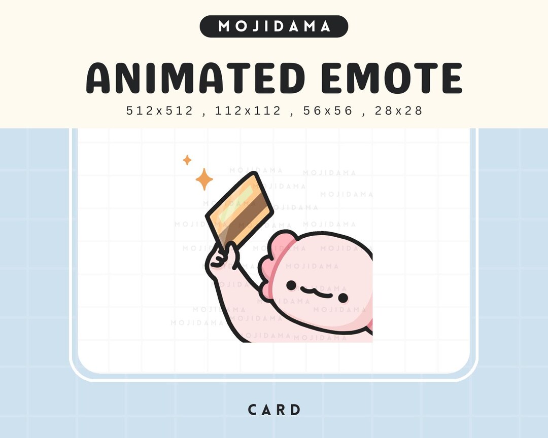 Axolotl Giving Card Emotes Twitch Take My Money Animated Buy Credit ...