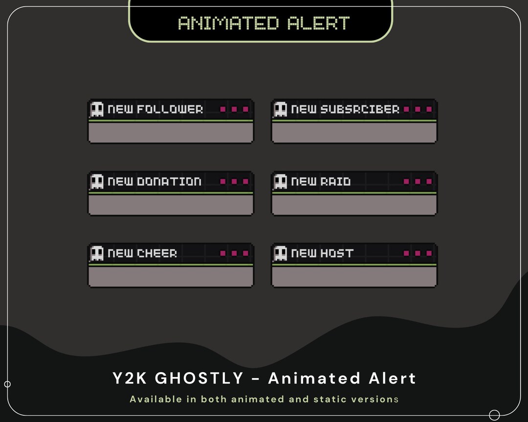 Ghost Halloween Twitch Alert Animation Overlay Spooky Spirit Animated ...