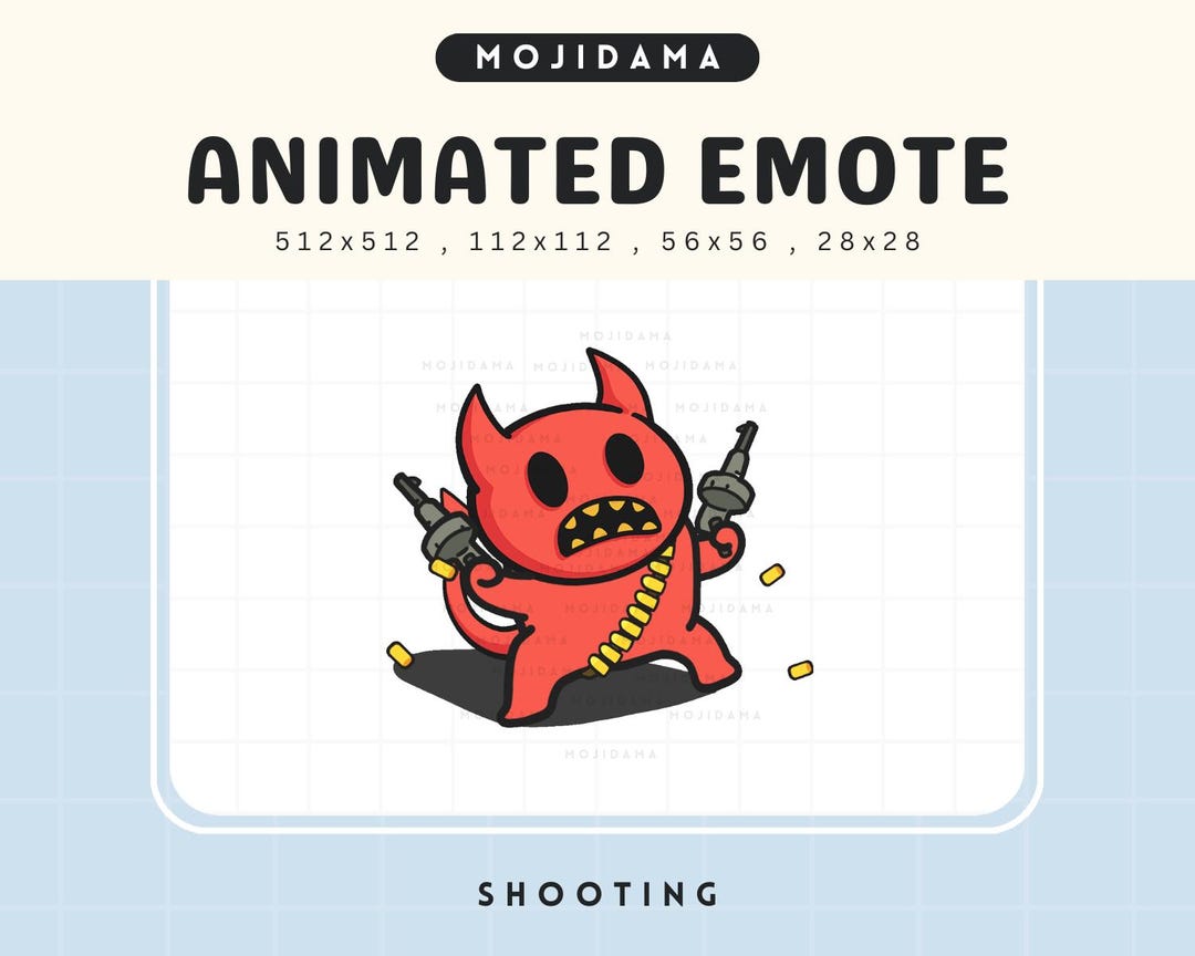 Devil Shooting Emotes Animation: Spooky Twitch Animated Halloween ...