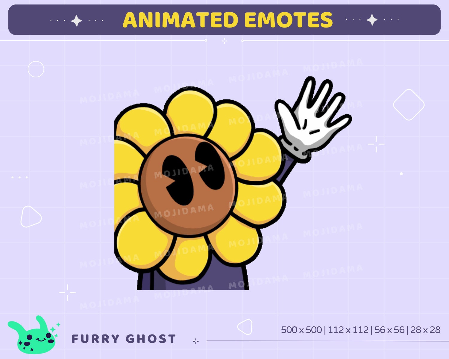 Flower Emotes Animation Funny Plant Animated Cute Emote Set - Etsy