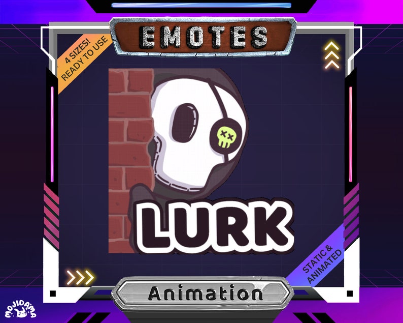Lurk Twitch Ghost Emotes Animation Stream Cute Funny Dancing Animated ...