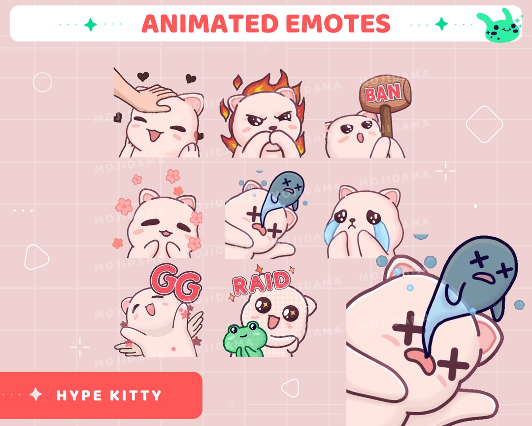 Cat Emotes Animation Hype Kitty Funny Dancing Animated Cute Animal ...