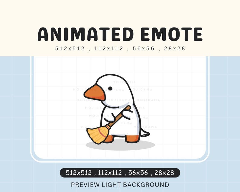 Silly Goose Twitch Emote: Animated Banned Sweep (digital Download) - Etsy