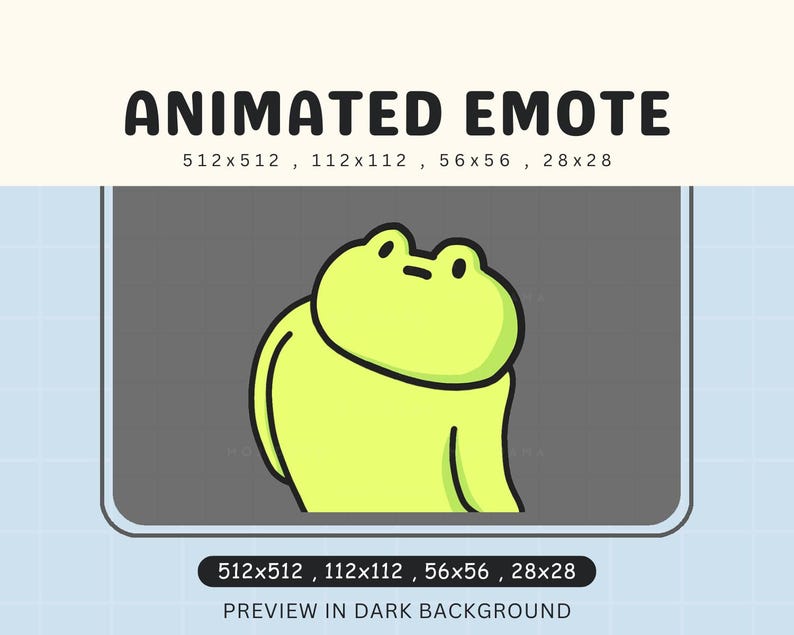 Frog Twitch Emotes Animation Wiggle Cute Toad Chibi Animated Emot ...