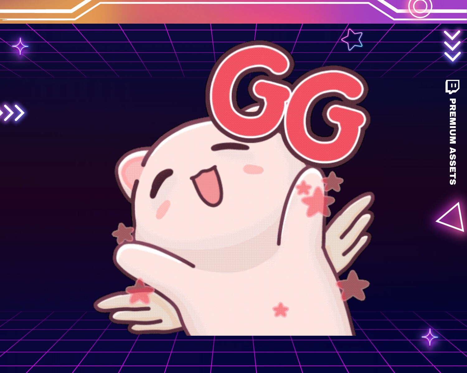 Cat Emotes Twitch Animation GG Stream Cute Kitty Funny Dancing Animal ...