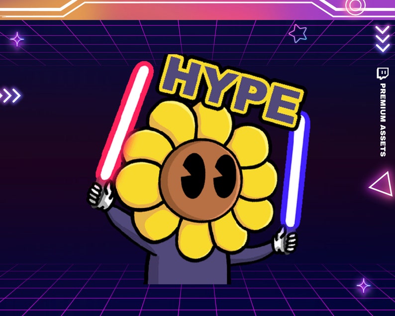 Flower Emotes Stream Animation Twitch Hype Cute Cat Rose Lily High ...