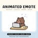 Animated Bear Typing Emote: Chibi Twitch Stream Asset (digital Download ...