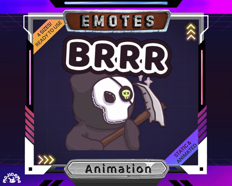 Brrr Twitch Cute Emotes Ghost Spooky Animation Stream Cute Funny ...
