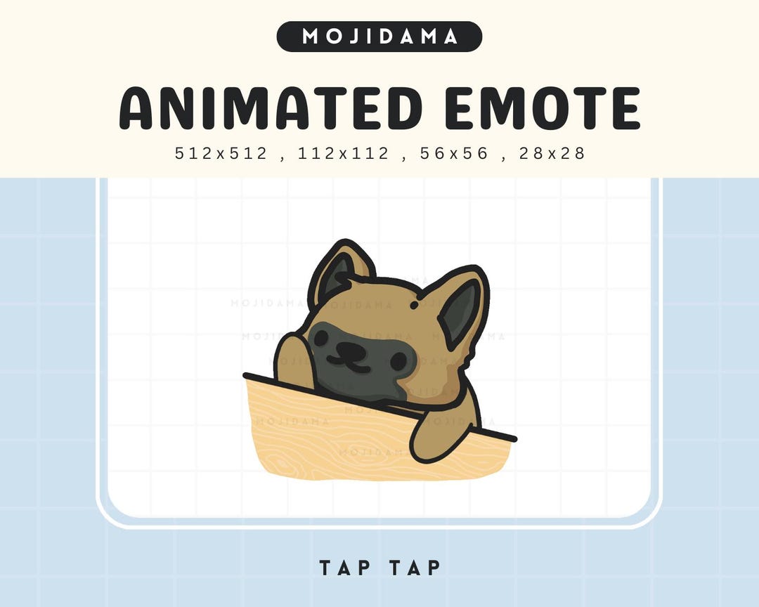 German Shepherd Dog Emotes Animation: Cute Chibi Twitch Animated Bongo ...