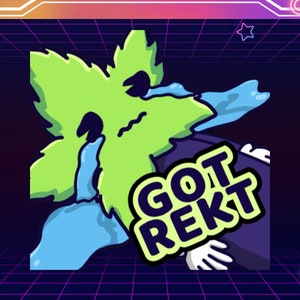 Rekt Emotes Stream Animation Twitch Cute Cat Bunny Funny Dancing Animal ...