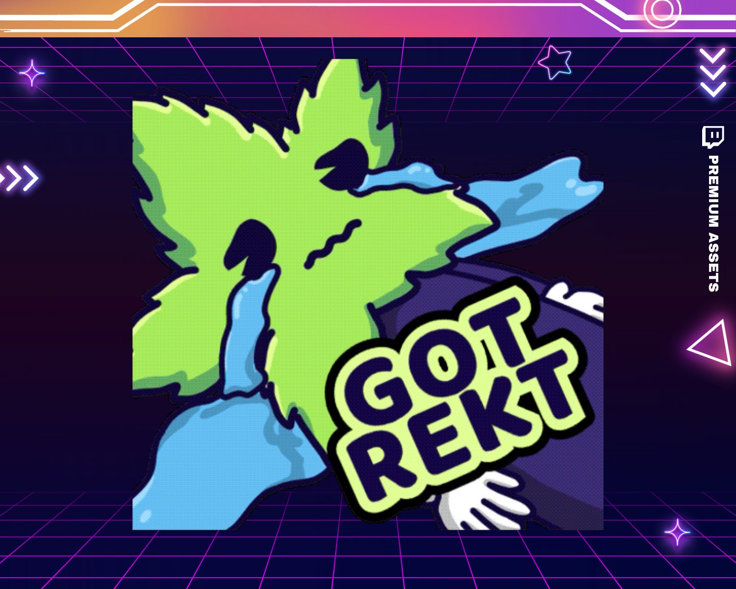 Rekt Emotes Stream Animation Twitch Cute Cat Bunny Funny Dancing Animal ...