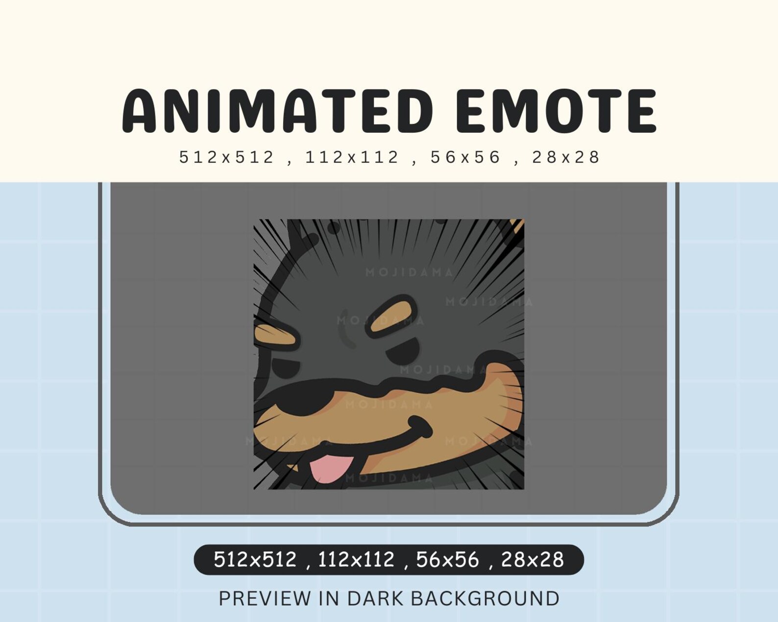 Animated Doberman Twitch Emotes: Funny Chibi Dog (digital Download) - Etsy
