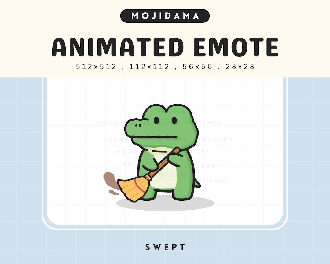 Crocodile Twitch Emotes Swept Animation Banned Sweep Gaming Cute ...