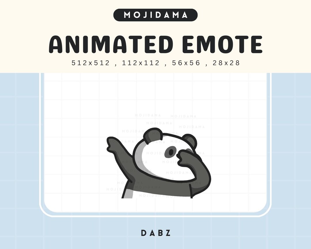 Animated Dab Dance Panda Emote: Kawaii Chibi Vtuber Stream Asset ...