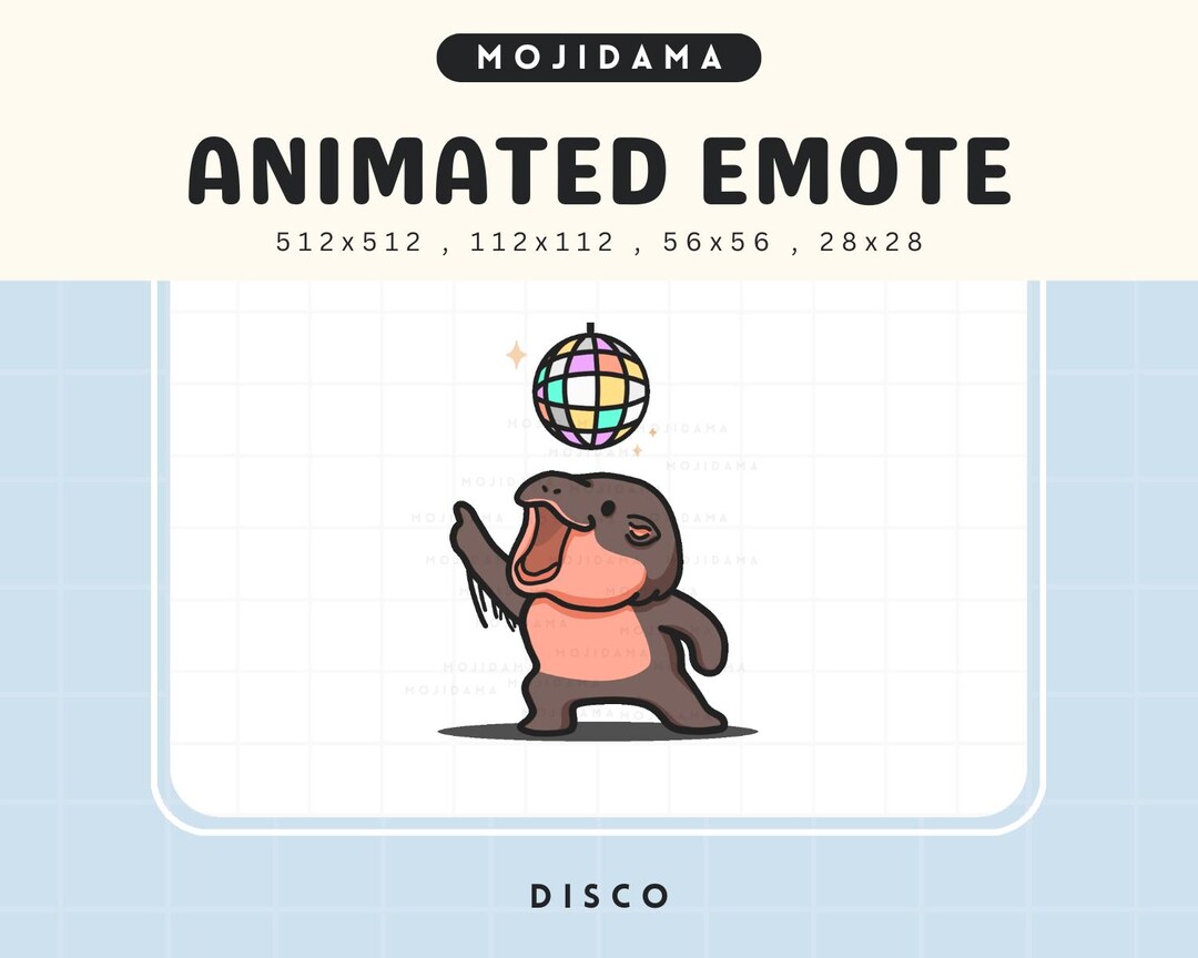 Hippopotamus Disco Emotes Twitch Dance Animated Hype Music Vibes Emote ...