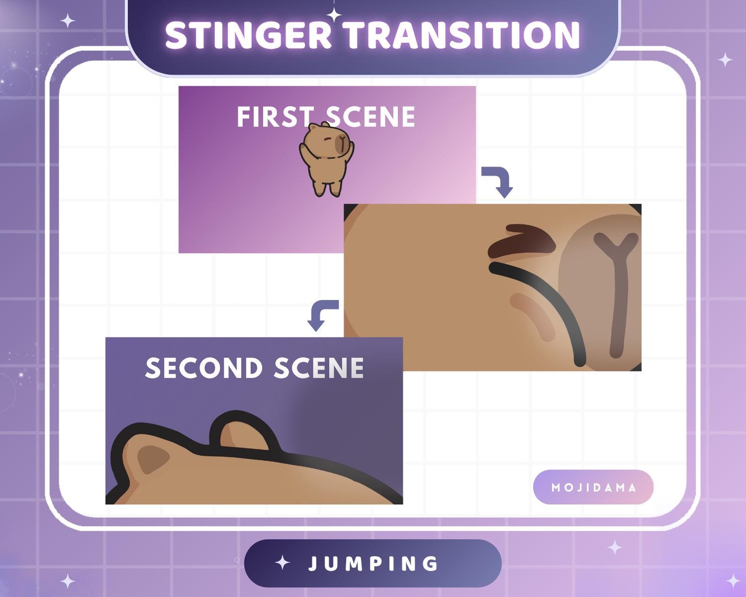 Capybara Jumping Twitch Transition Stinger Obs Streamlabs Cute Jump ...