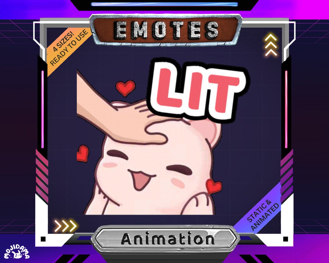 Lit Emotes Stream Animation Cat Twitch Cute Kitty Funny Dancing Animal ...