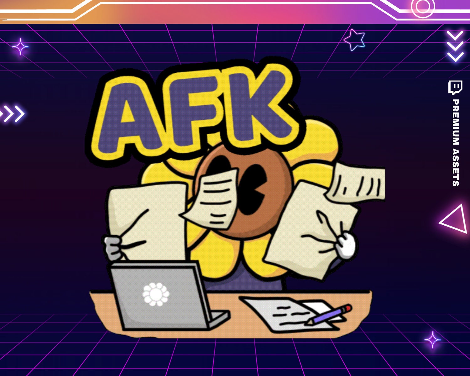 AFK Emotes Stream Animation Twitch Cute Cat Rose Lily High Funny ...