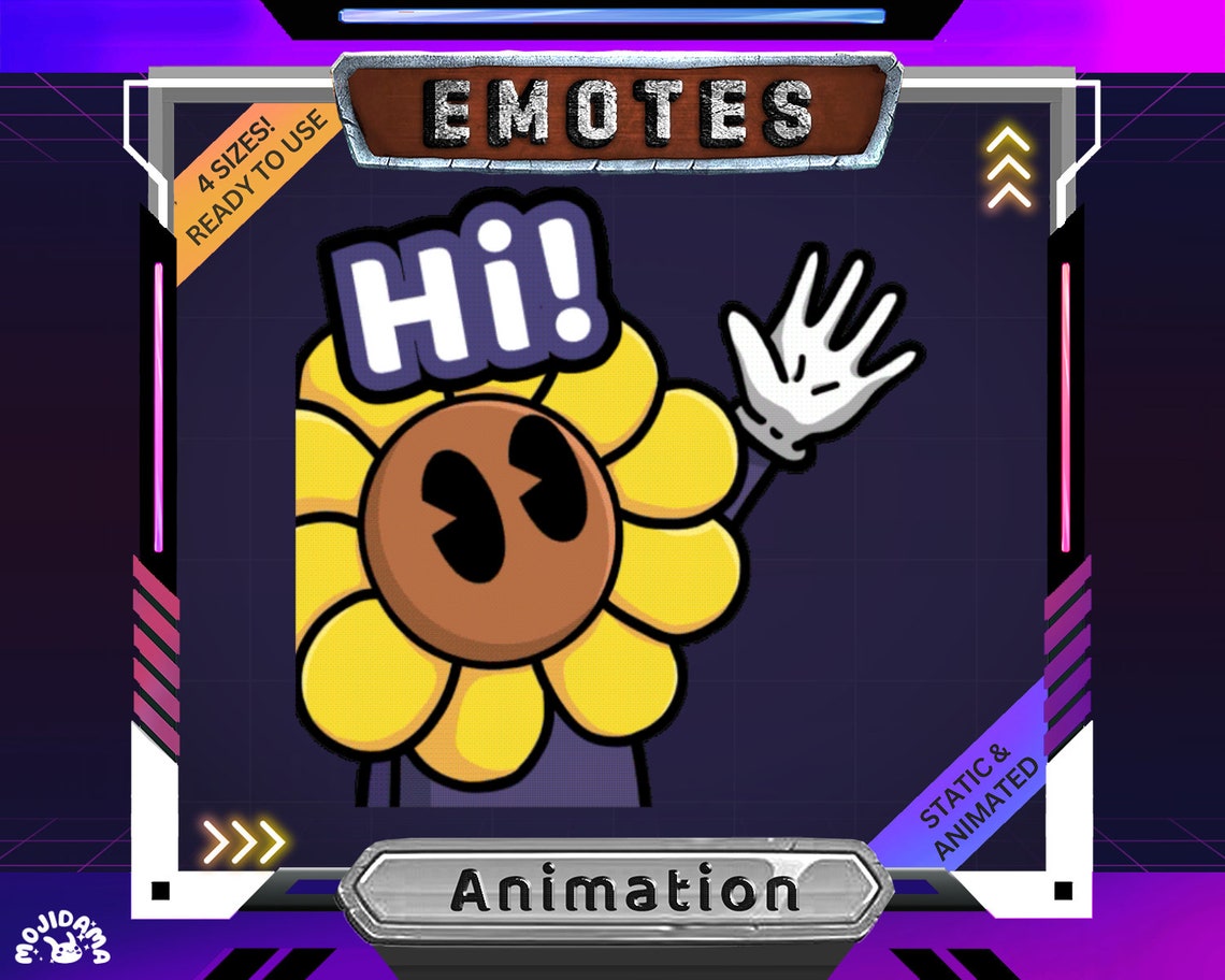 Flower Emotes Stream Animation Twitch Cute Cat Rose Lily High Funny ...