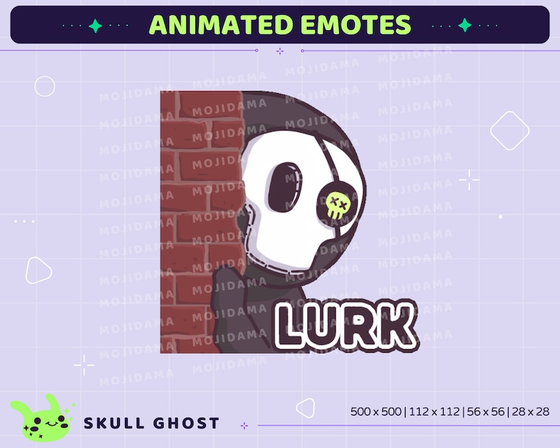 Skull Ghost Animated Emotes Bundle: Twitch Stream Pack (GIF) - Etsy