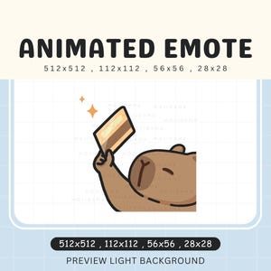 Capybara Shopping Card Emotes Twitch Animation Take My Money Swipe ...