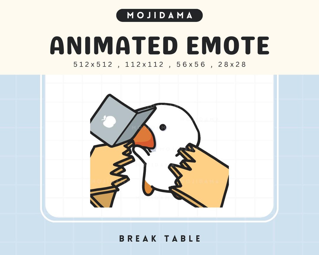 Goose Twitch Emotes Animation Angry Cute Chibi Animated Emot Kawaii ...