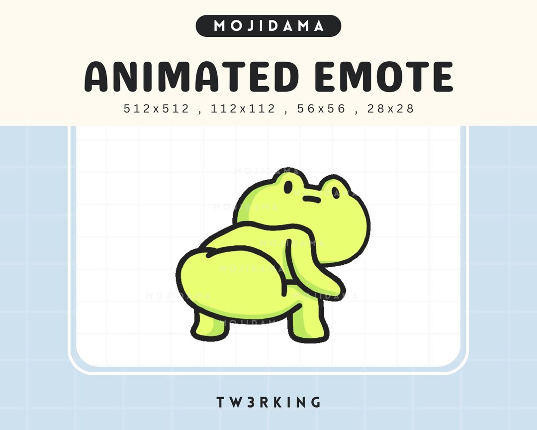 Twerking Frog Emotes Animation Twitch Cute Chibi Frogs Toad Twerk ...