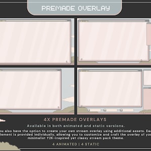 Bunny Twitch Animation Stream Overlay Animated Cute Rabbit Aesthetic ...