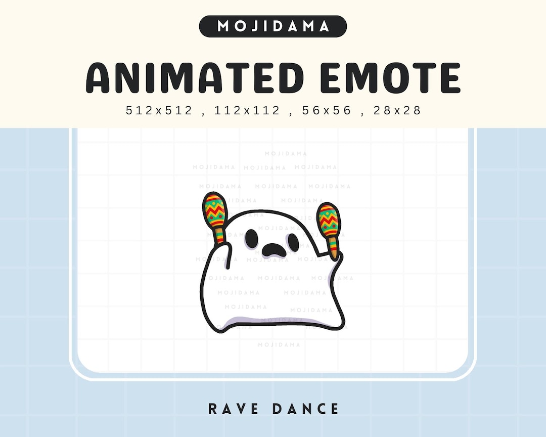 Animated Ghost Dance Emote: Halloween Twitch/discord/youtube (digital ...