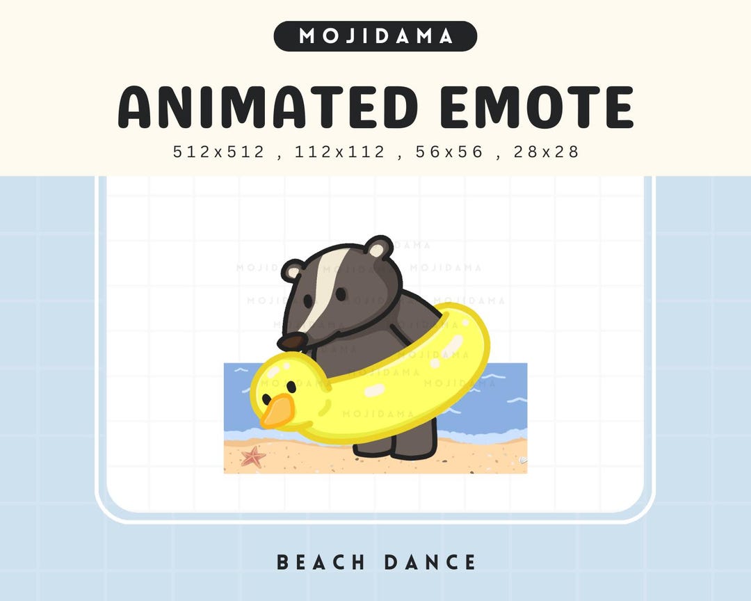 Skunks Dance Emotes Twitch Animated Summer Vibes Emote Skunk Chibi Cute ...