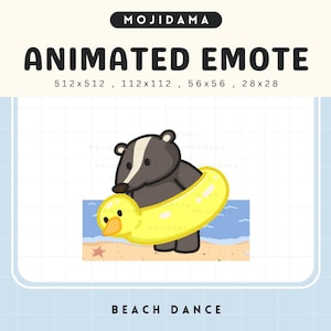 Skunks Dance Emotes Twitch Animated Summer Vibes Emote Skunk Chibi Cute ...