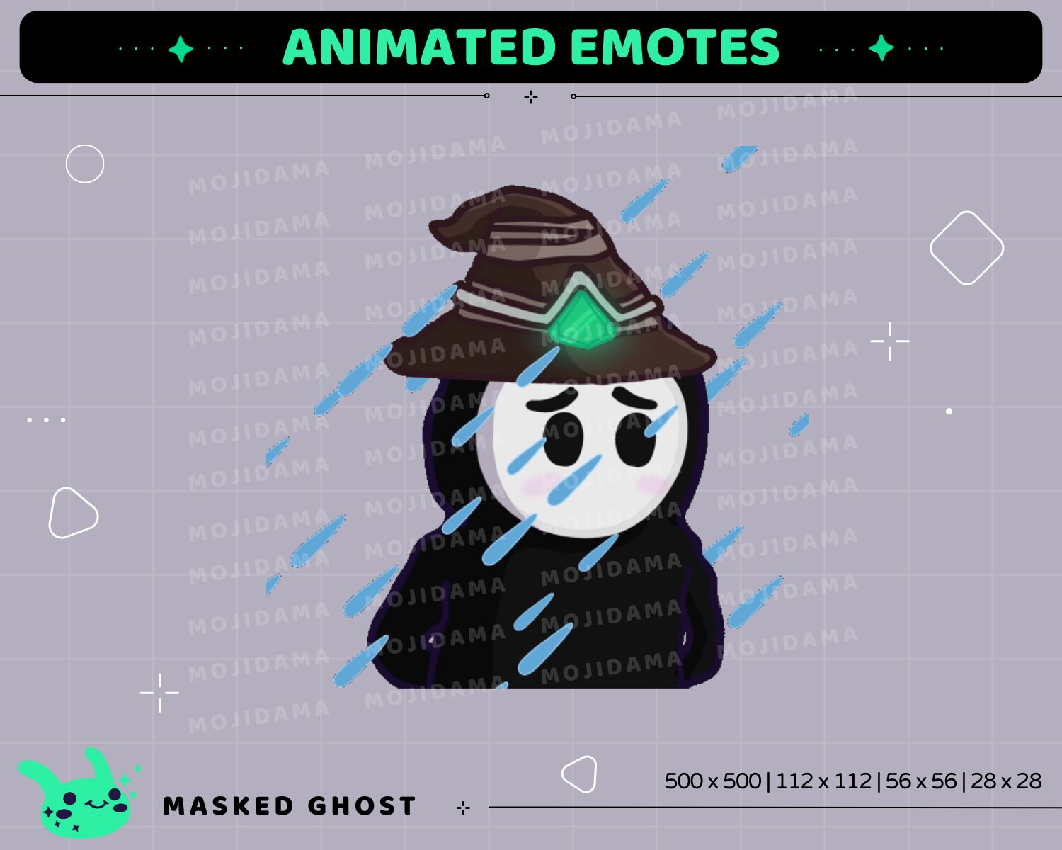 Masked Ghost Emotes Animation Funny Animated Cute Dance Emote Sus Sub ...