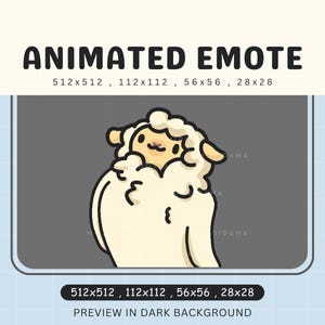 Sheep Twitch Emotes Animation Wiggle Cute Chibi Animated Emot Kawaii ...