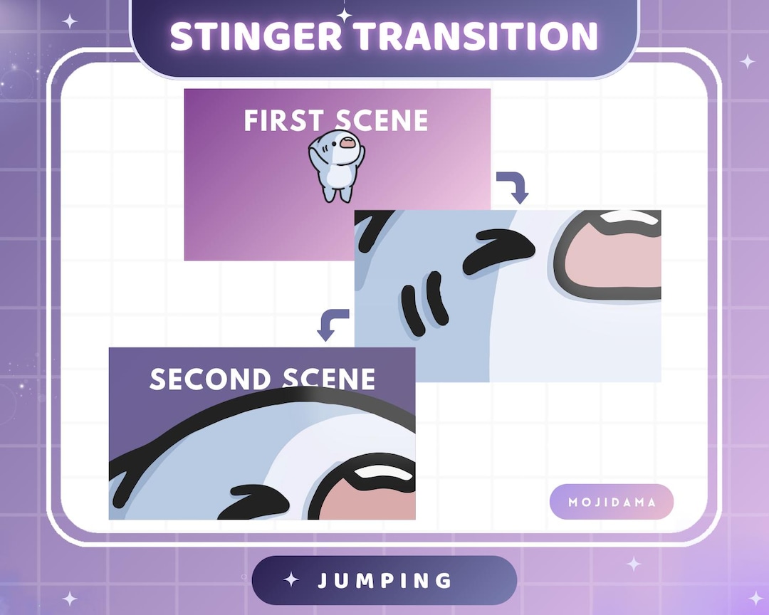 Shark Jumping Twitch Transition Stinger Obs Streamlabs Cute Animation ...