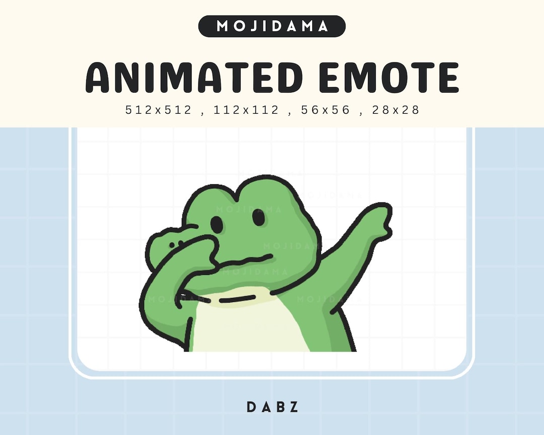 Dabz Crocodile Twitch Emotes Animation Cute Chibi Animated Gator Croco ...