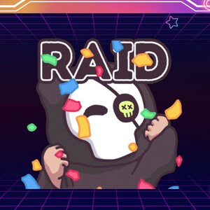 Raid Skull Emotes Twitch Ghost Animation Stream Cute Funny Dancing ...