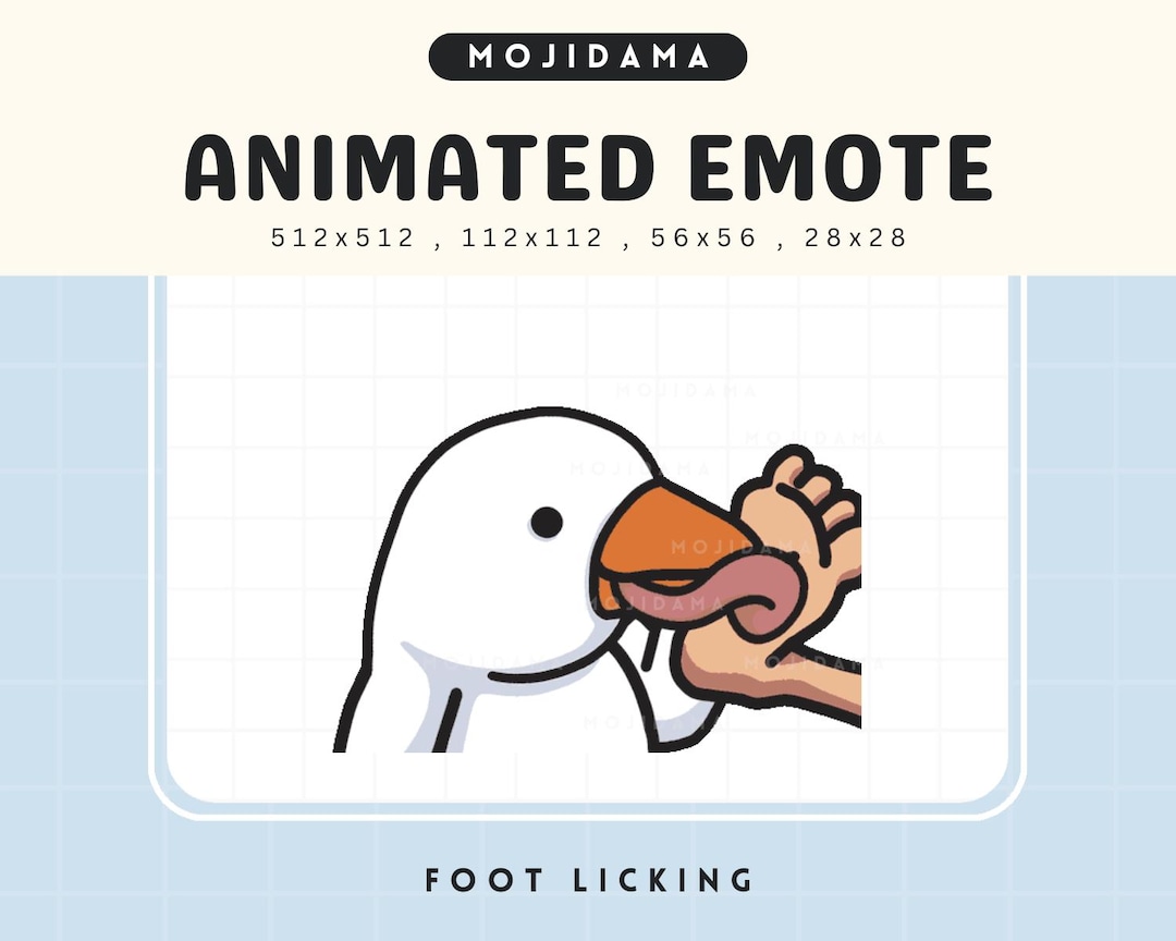 Goose Animated Twitch Emotes Foot Licking Animation Cute Chibi Silly ...