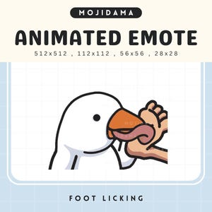 Goose Animated Twitch Emotes Foot Licking Animation Cute Chibi Silly ...