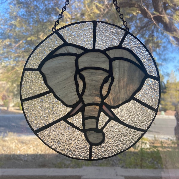 Stained Glass Patterns Elephant - Etsy