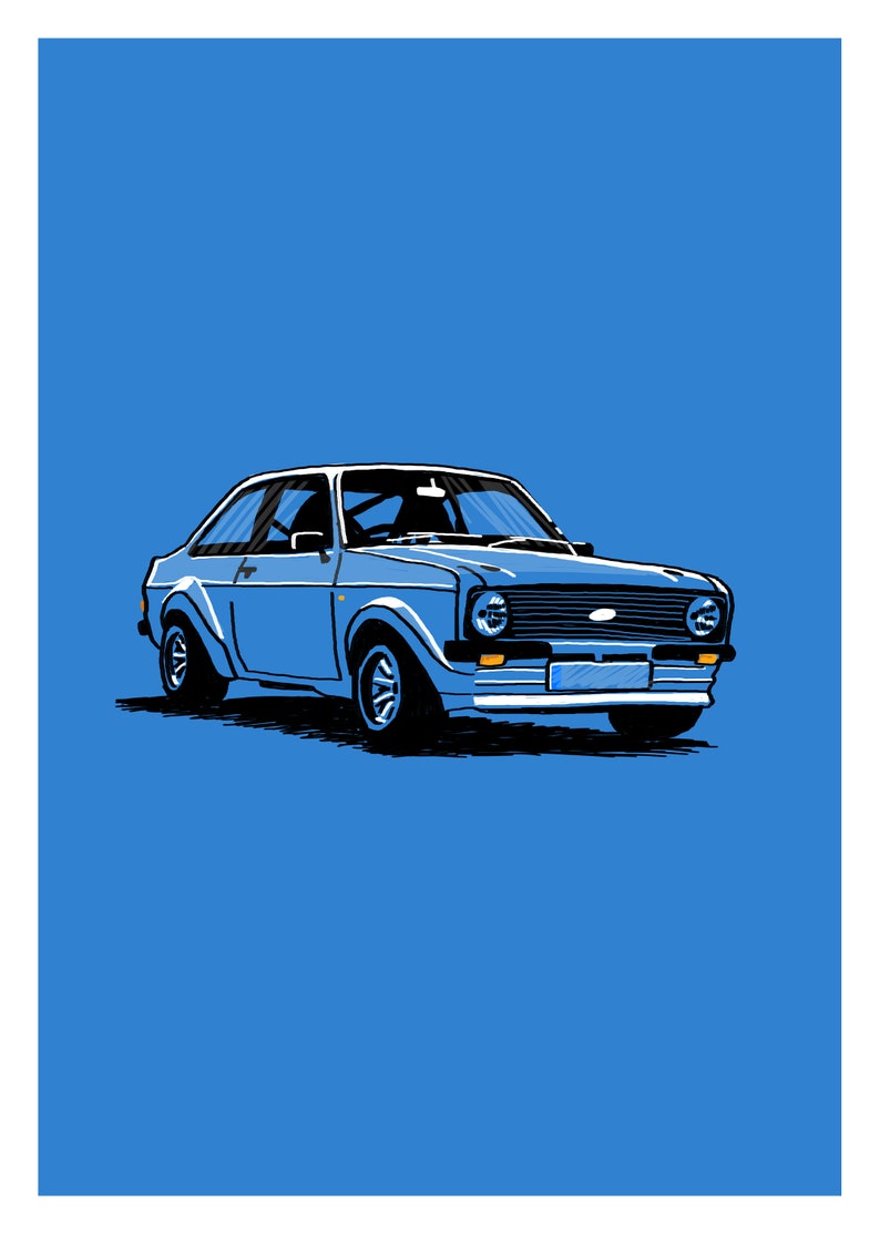 Ford Escort Mkii - Printable Art - Etsy Australia