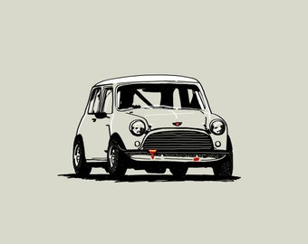 Printable Mini Cooper Wall Art, Mini Car Print, Mini Poster, Automotive ...