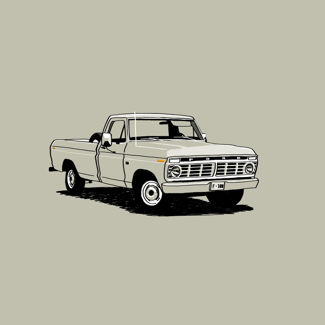 Ford F100 Printable Art - Etsy