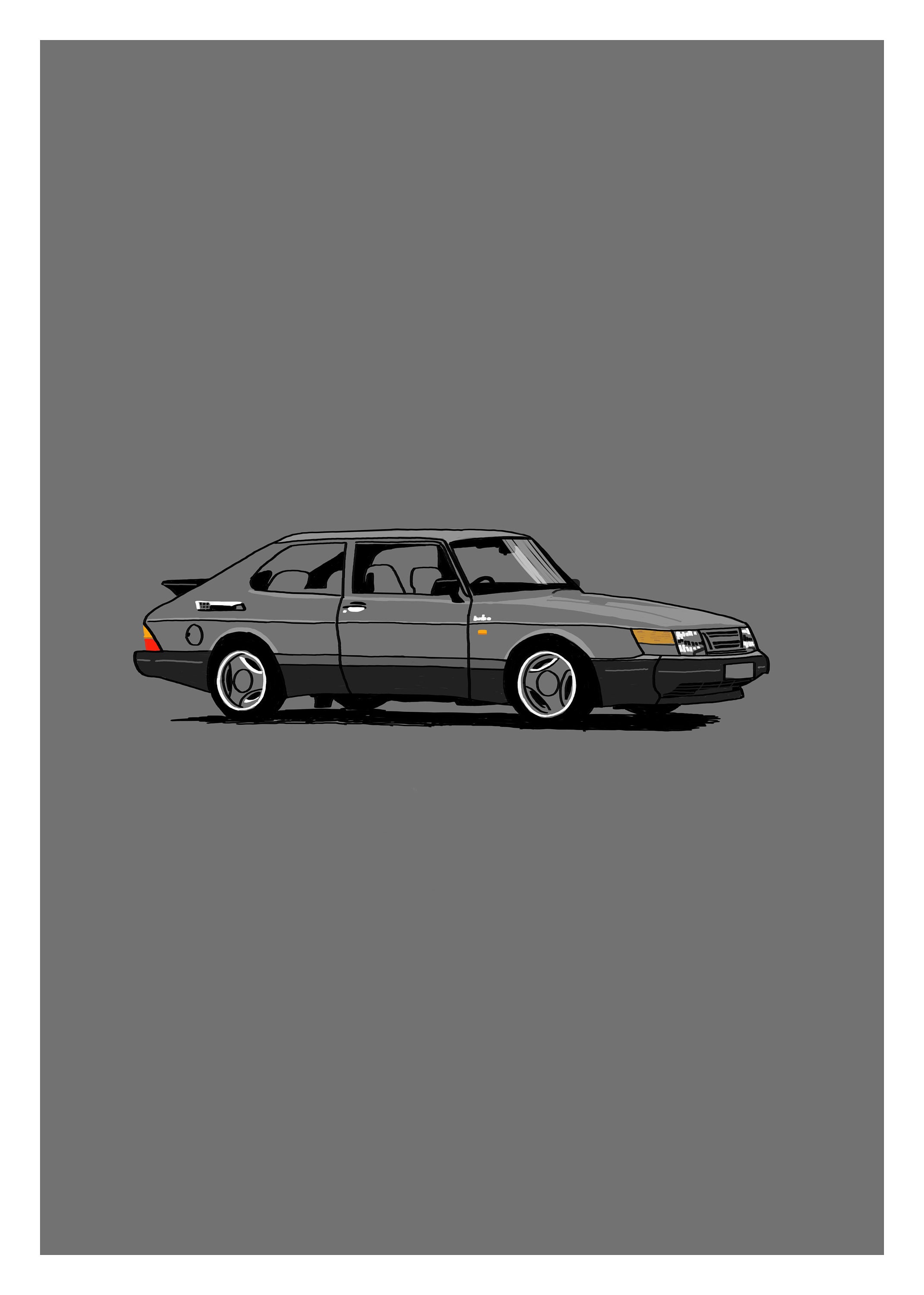 Saab 900 Turbo Printable Art - Etsy
