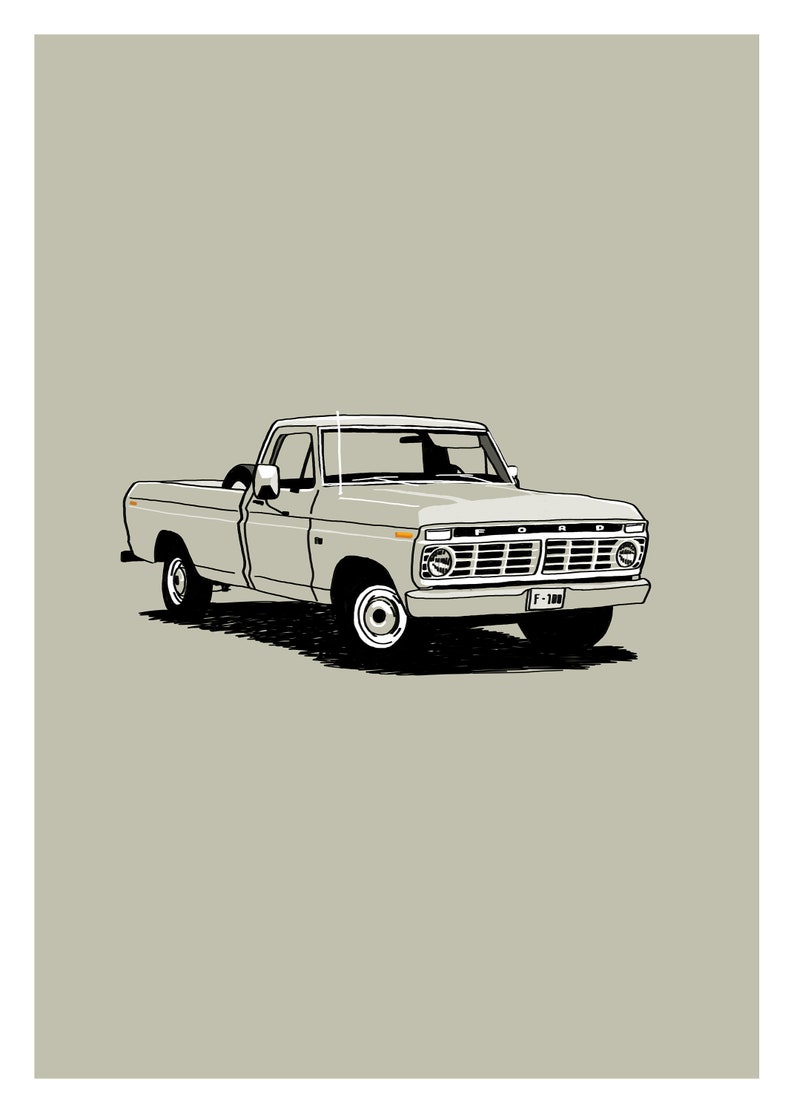 Ford F100 Printable Art - Etsy Australia