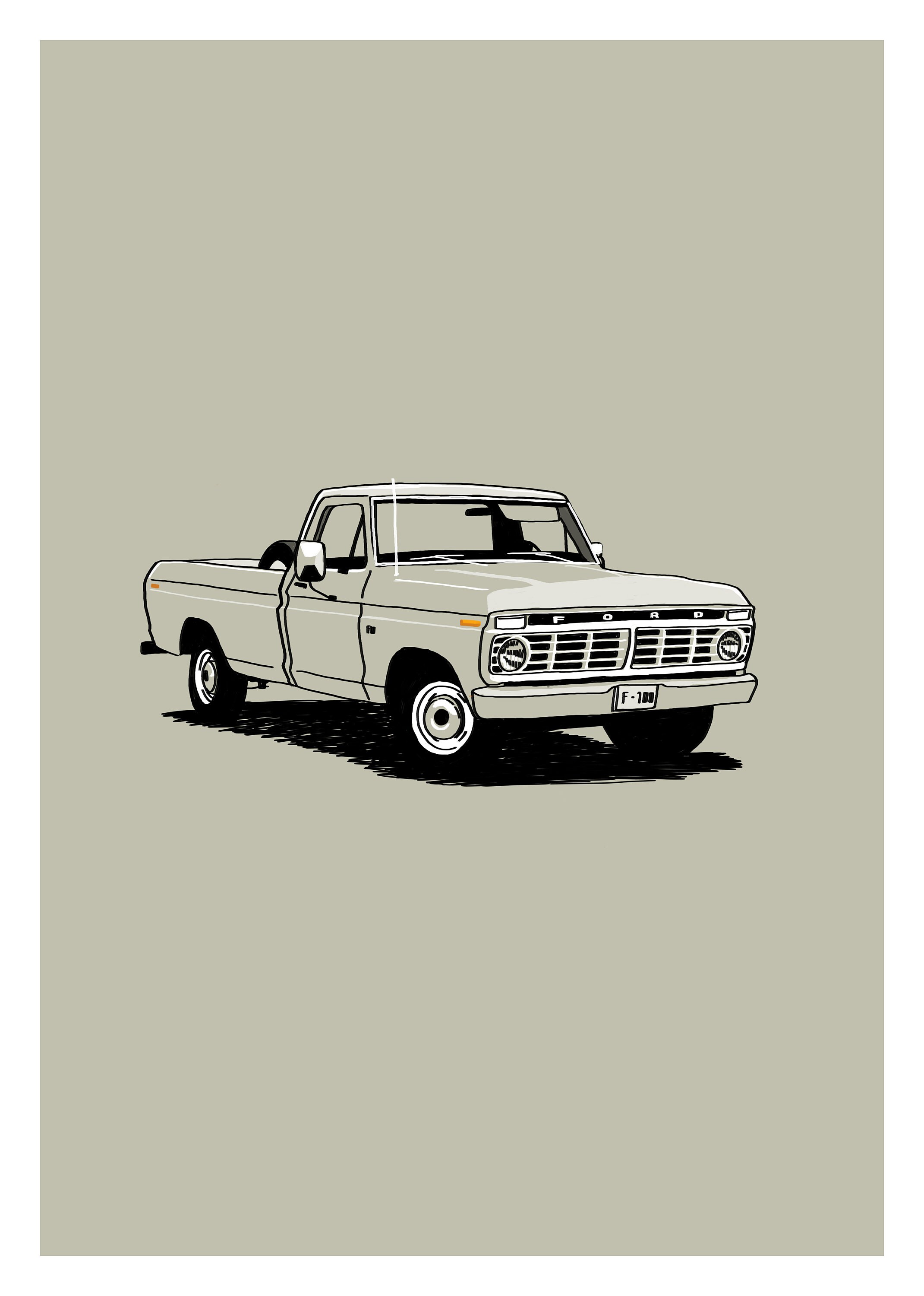 Ford F100 Printable Art - Etsy