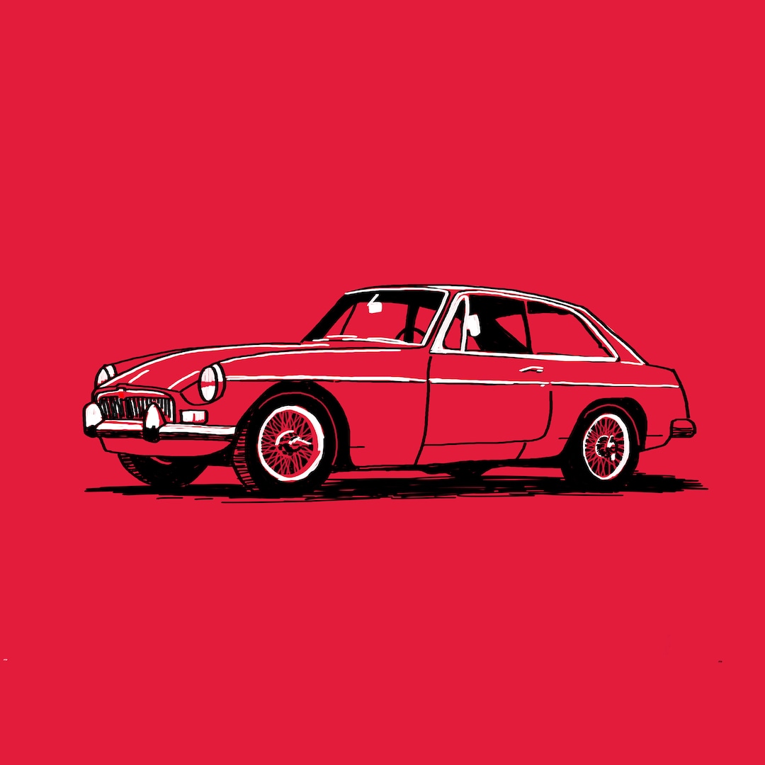 1972 MGB GT - Printable Art - Etsy