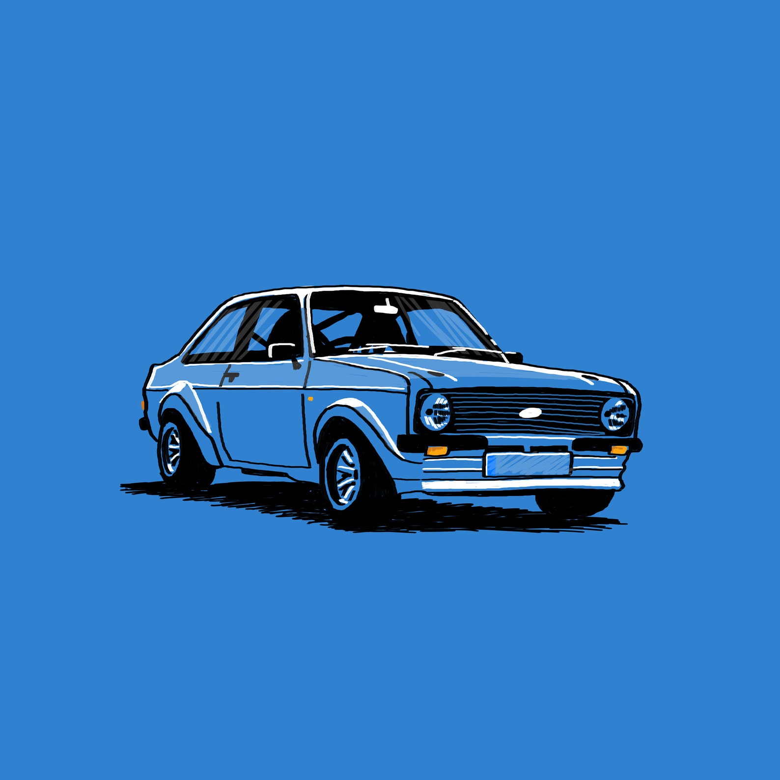 Ford Escort Mkii - Printable Art - Etsy Australia